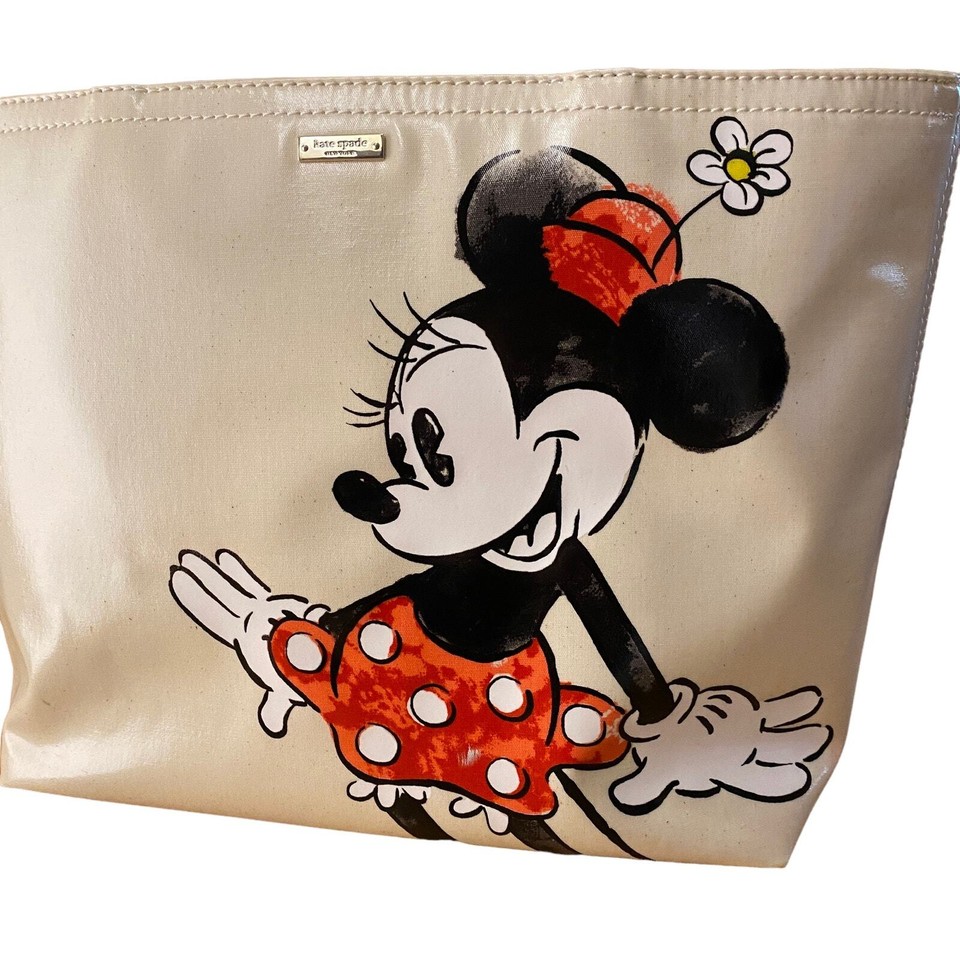 Kate Spade x Dinsey Minnie Mouse Francis Womens Tote Bag Cream OS | eBay