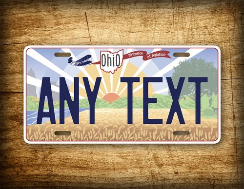 Personalized Ohio Birthplace of Aviation License Plate ANY TEXT 6x12 ...