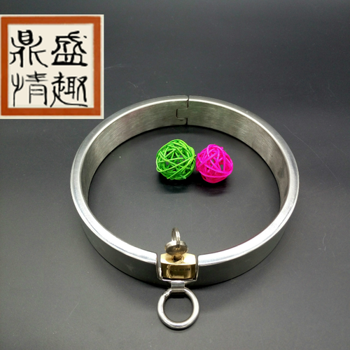 Stainless Steel Lockable Heavy Neck Collar Bondage Choker Slaves ...