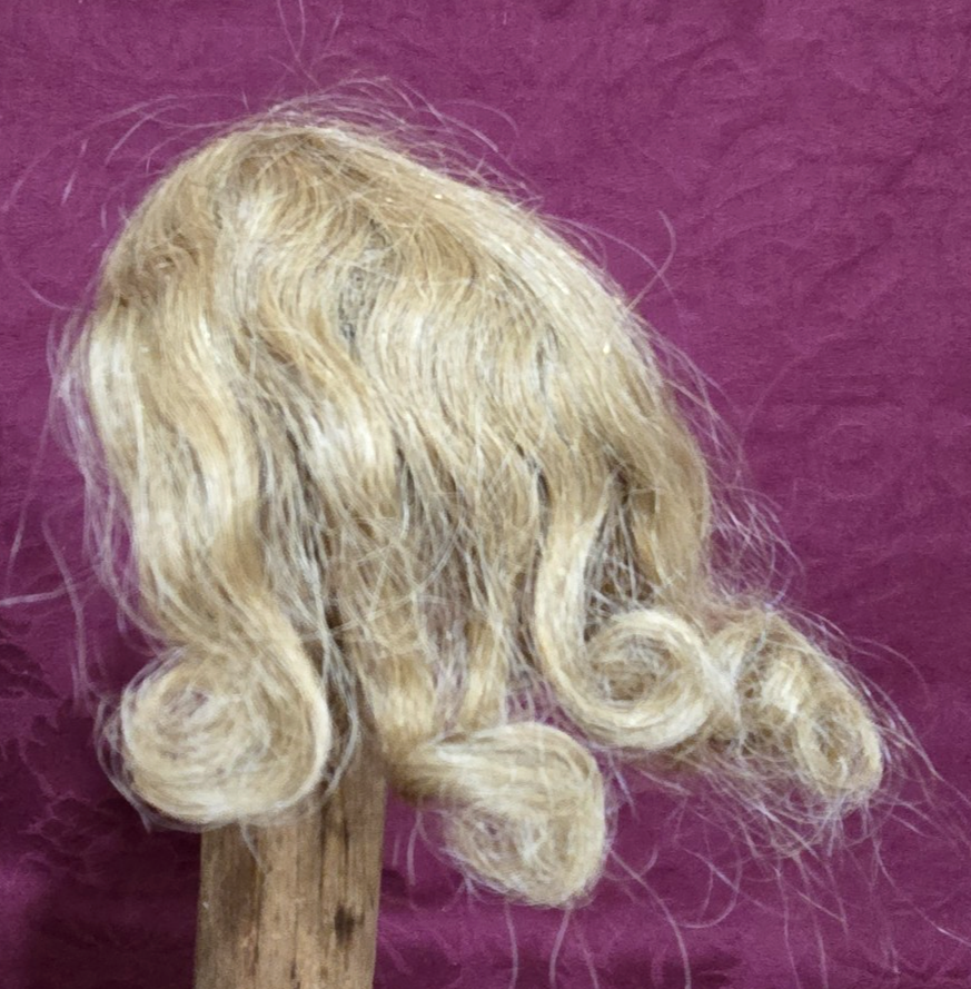 Antique Human Hair Strawberry Blonde Doll Wig | eBay