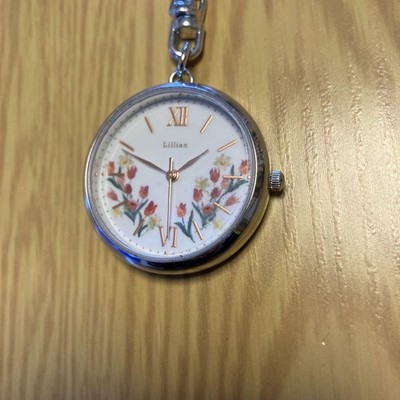 Lillian Floral Pattern Used Pocket Watch | eBay Australia
