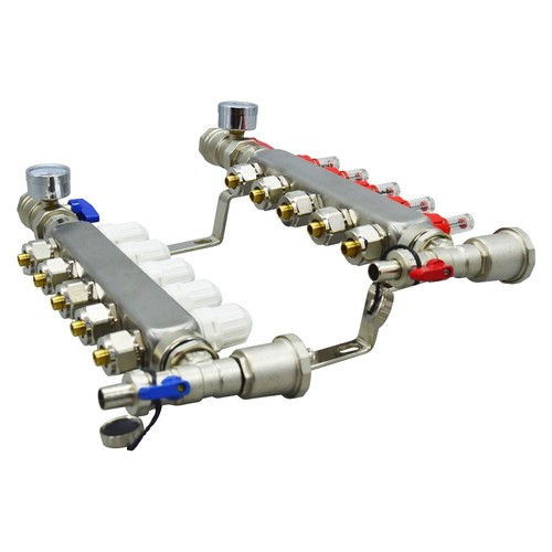 5 Branches Temperature Control Stainless Steel Geothermal Water ...