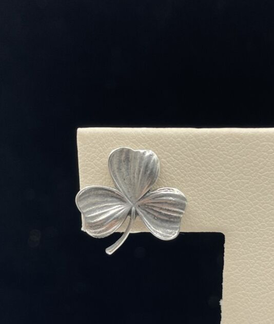 3 Leaf Clover Pin Tie Tack James Avery in Sterling Si… - Gem