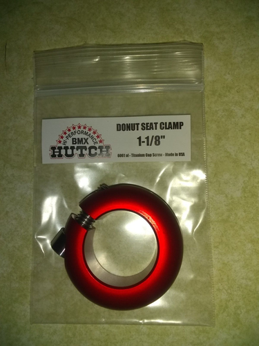 REPOP bmx HUTCH seatpost clamp RED quadangle ok ripper Dyno torker ...