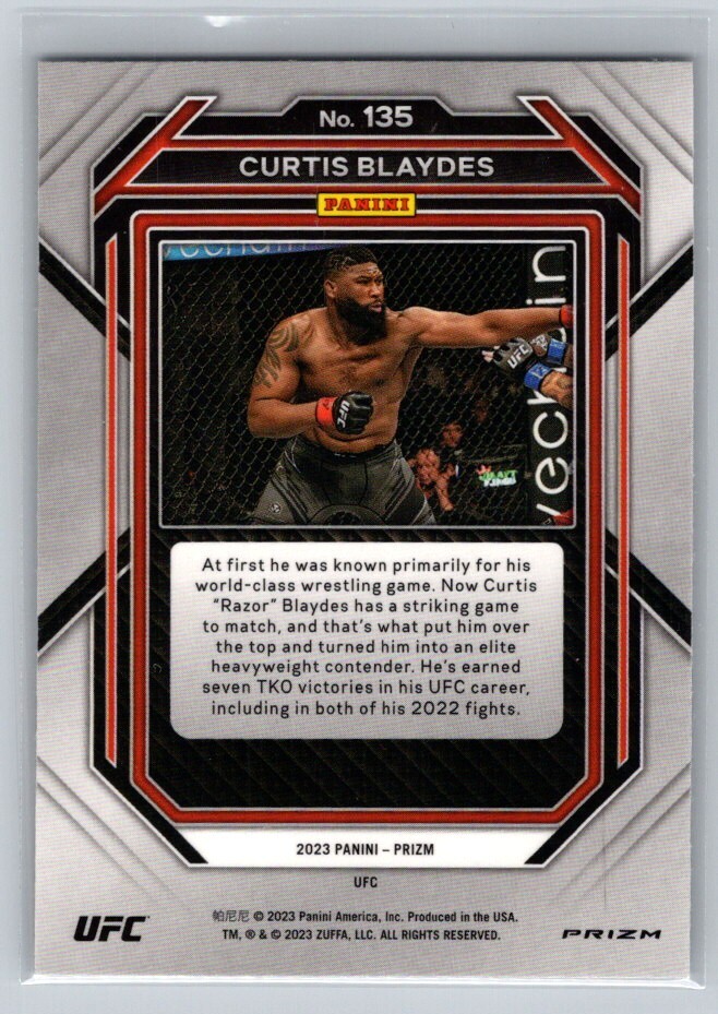 2023 Prizm UFC #135 Curtis Blaydes Ice | eBay