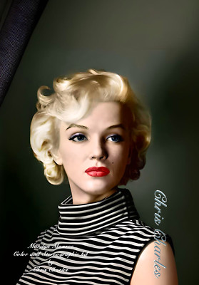 MARILYN MONROE by Chris Charles A3 HD PHOTO PRINT STEREOGRAPHIC COLOR ...