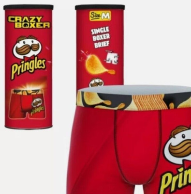 Pringle chips MEN red boxer briefs SIZE LARGE | eBay
