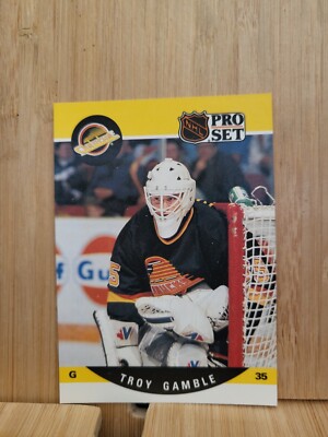 TROY GAMBLE🏆1990 Pro Set Series II #641 CANUCKS NHL Hockey Card🏆 | eBay ...