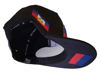 Haiti Flag Mini Banner Baseball Cap Hat Haitian Crown Black Adjustable ...