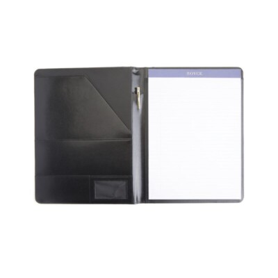 Royce New York Black Leather Executive Writing Pad Portfolio | eBay