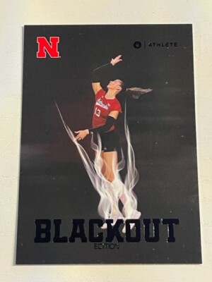 MERRITT BEASON 2024 ONIT Nebraska Volleyball BLACK Blackout short print ...