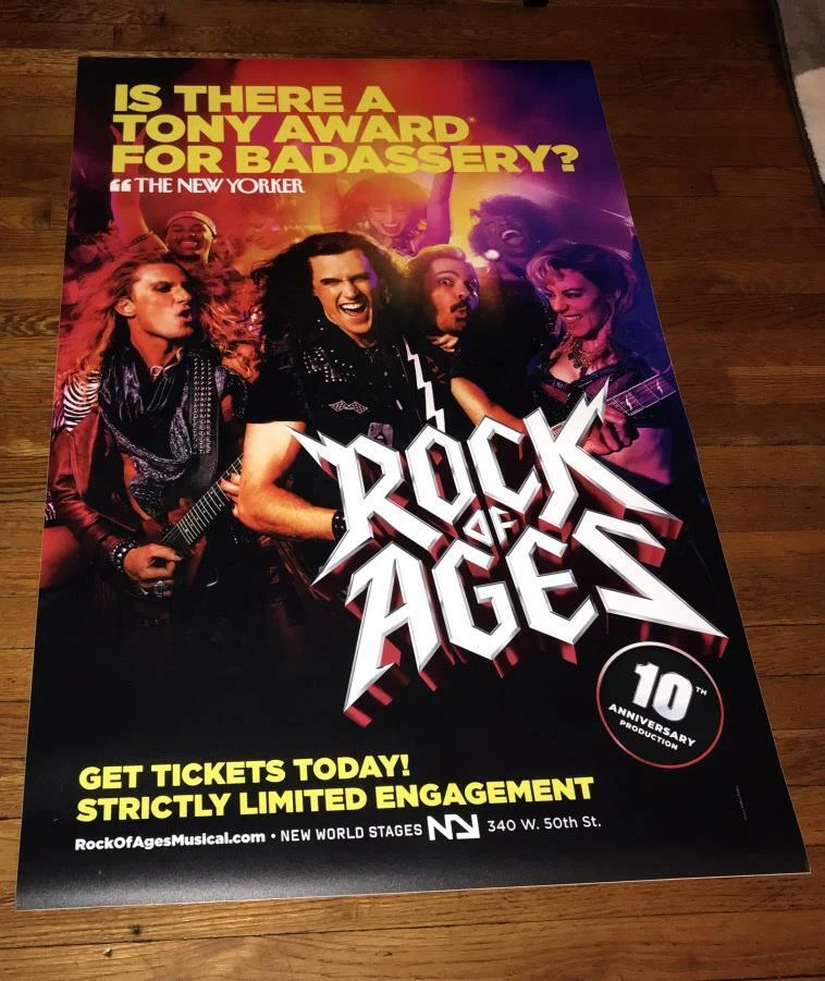 Rock Of Ages Broadway Poster