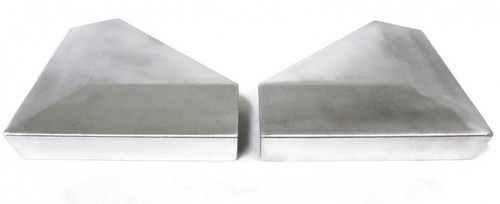 Heavy Duty Cast Aluminum Boat Transom Corner Brackets End Cap Covers ...