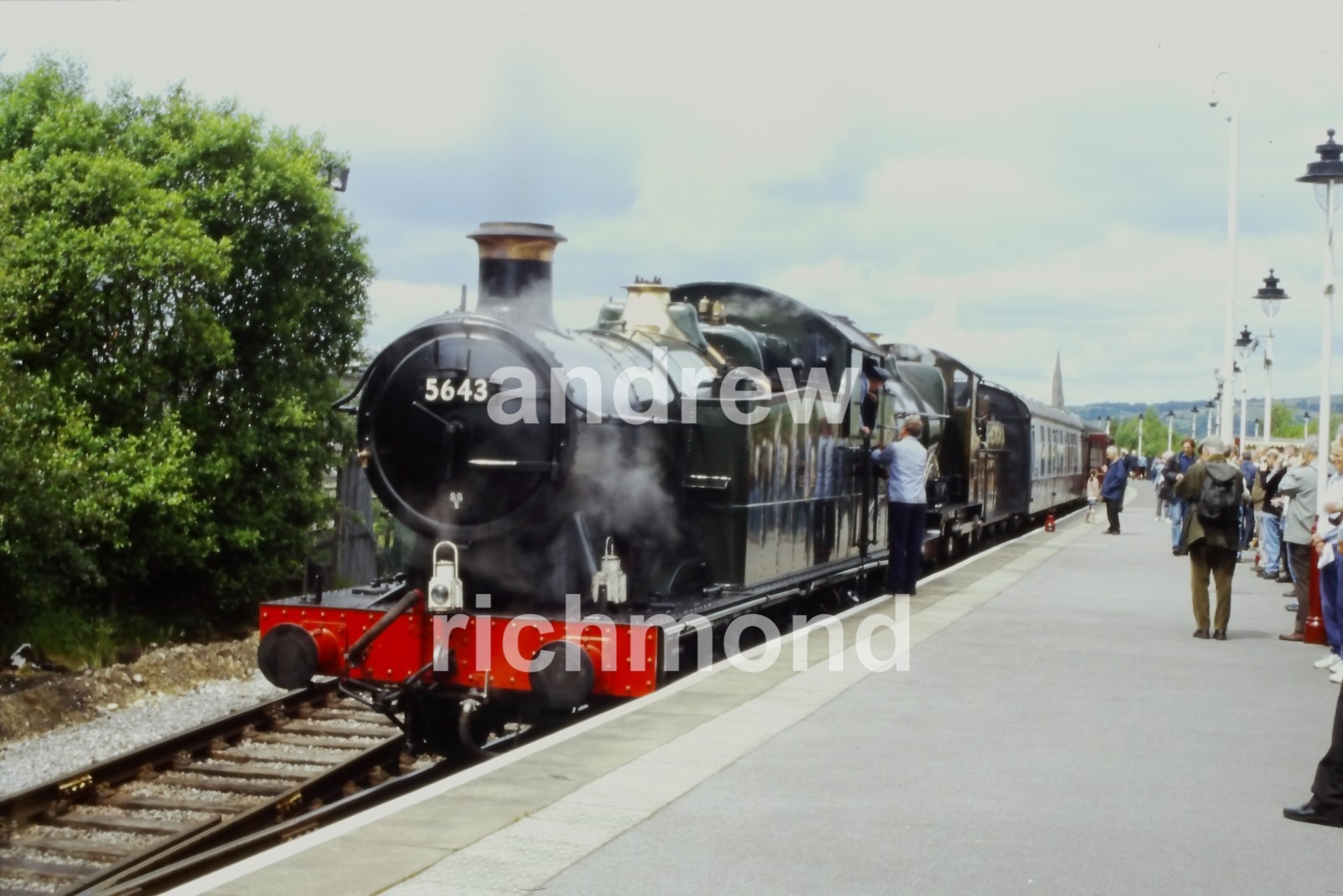5643 Steam Locomotive East Lancashire Railway Heywood 2007 35mm Slide ...