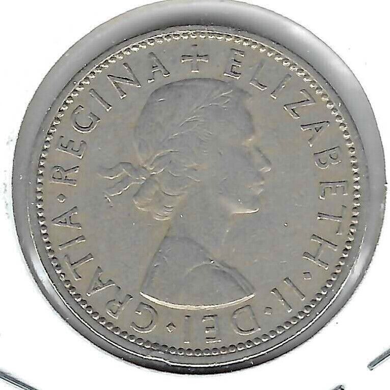 1966 Great Britain Circulated 2 Shilling Florin QEII Coin! | eBay