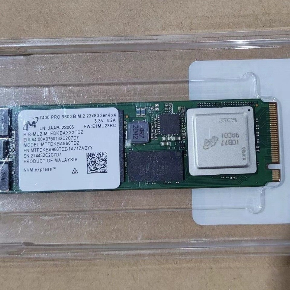New Micron 7400 PRO 960GB M.2 2280 SSD NVMe Gen4 x4 MTFDKBA960TDZ ...