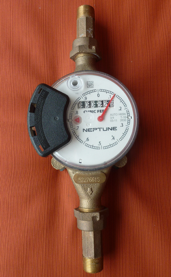 Water Meter Recordall Model T-10 1"Inch Cubic Feet Meter | eBay