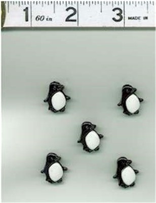 Novelty Penguin Buttons, Set of 6, Black & White | eBay