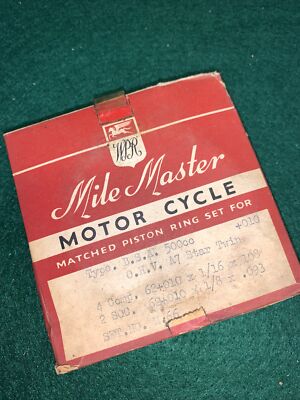 BSA A7 ZA7 Piston Ring Rings Set 62mm STD 1947 1948 1949 1950 NOS M66 ...