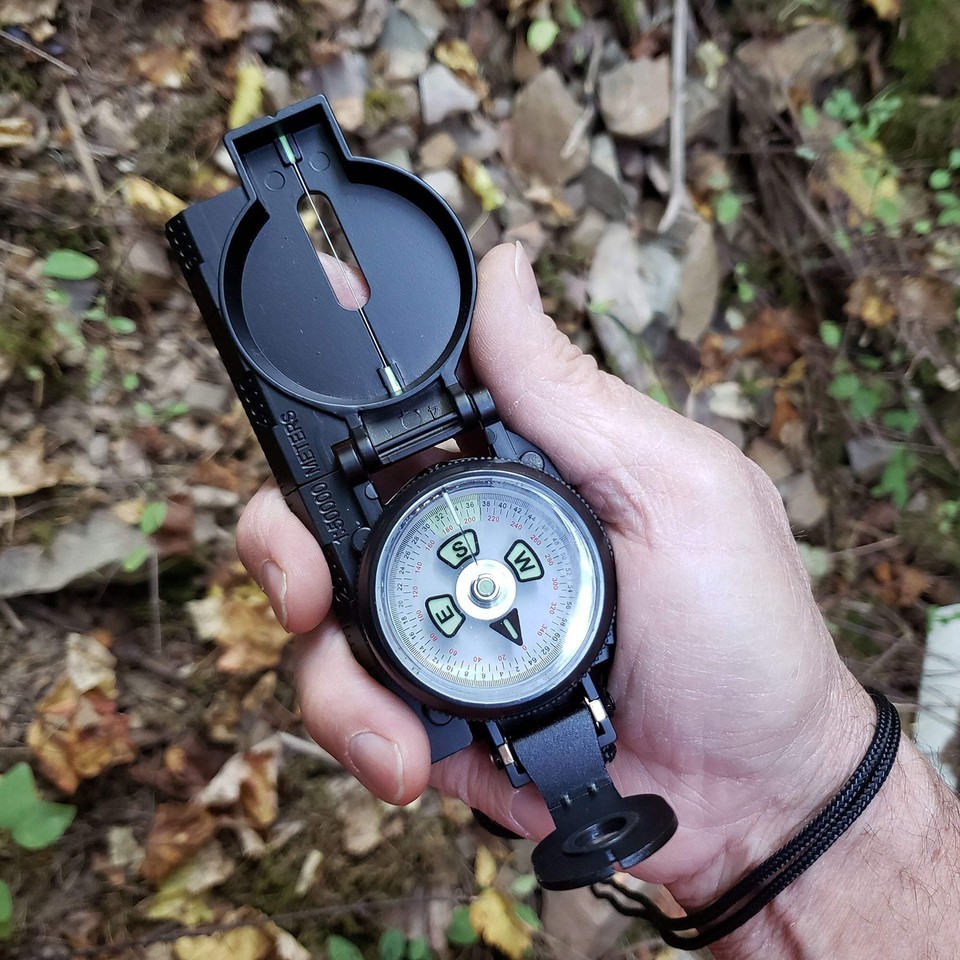 Scout™ Lensatic Compass - Traditional Phosphorescent Military Style ...
