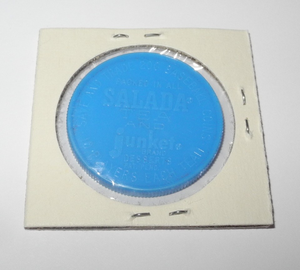 1962 Salada Junket Baseball Coin Pin 95 Elston Howard New York Yankees ...
