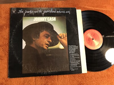 Johnny Cash The Junkie and the Juicehead Minus Me LP Columbia 1974 orig ...