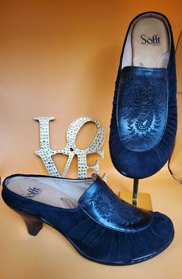 Womens Shoes 7.5 M Black Leather Comfy Softt Camille 1011121 - Clogs | eBay