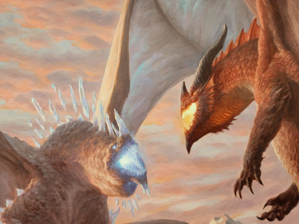 *The ORIGINAL* Cover Art: Fizban's Treasury Of Dragons, A Painting By ...