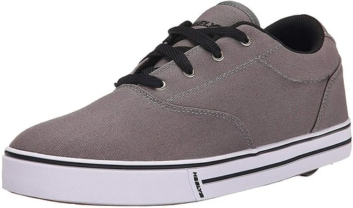 Heelys Launch Men's Adults Grey Gray Canvas Shoes Sneakers Sizes 9 10 ...