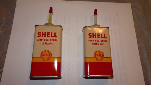 Vintage Shell 4 oz Handy Oiler Cans w/ Soap Box Derby Em | eBay
