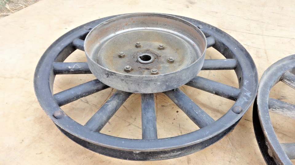 1926-1927 Ford Model T 21" Rear Wood Spoke Wheels Hubs Drums Original ...