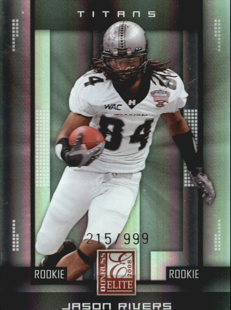 2008 Donruss Elite #176 Jason Rivers /999 Rookie | eBay