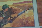 Authentic Soviet Russian Poster Ground Warfare Infantry Attacking AKM ...