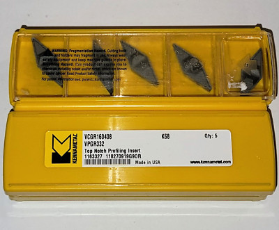 VPGR 332 K68 VCGR 160408 KENNAMETAL *** 10 INSERTS *** FACTORY PACK ...