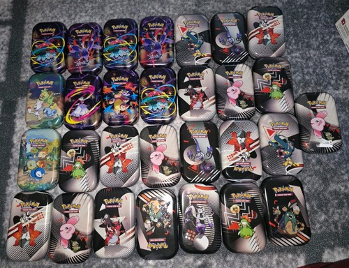 Pokemon Empty Mini Tins X29 Different Sets No Packs No Cards | eBay UK
