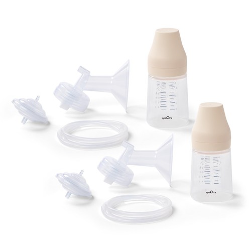Premium Breast Milk Pump Accessory Kit with Baby Bottles - Large 28mm ...