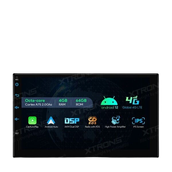 XTRONS TIA723L 7" Android 12 Autoradio GPS - Nero for sale online | eBay