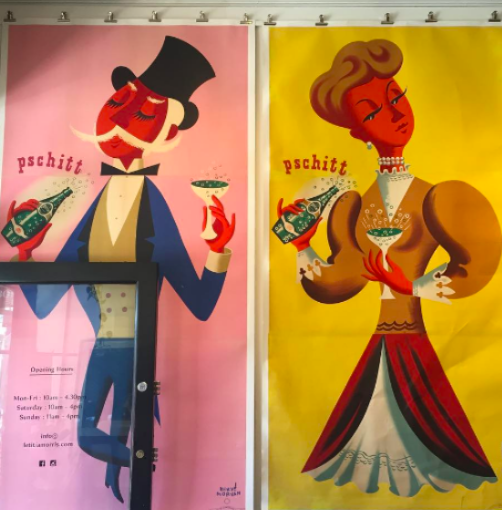 'Pschitt' Perrier Woman by H. MORVAN - Original Vintage French Poster ...