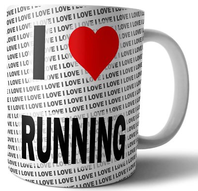 I Love Running Tea - Coffee - Mug - Cup - Birthday - Christmas - Gift ...