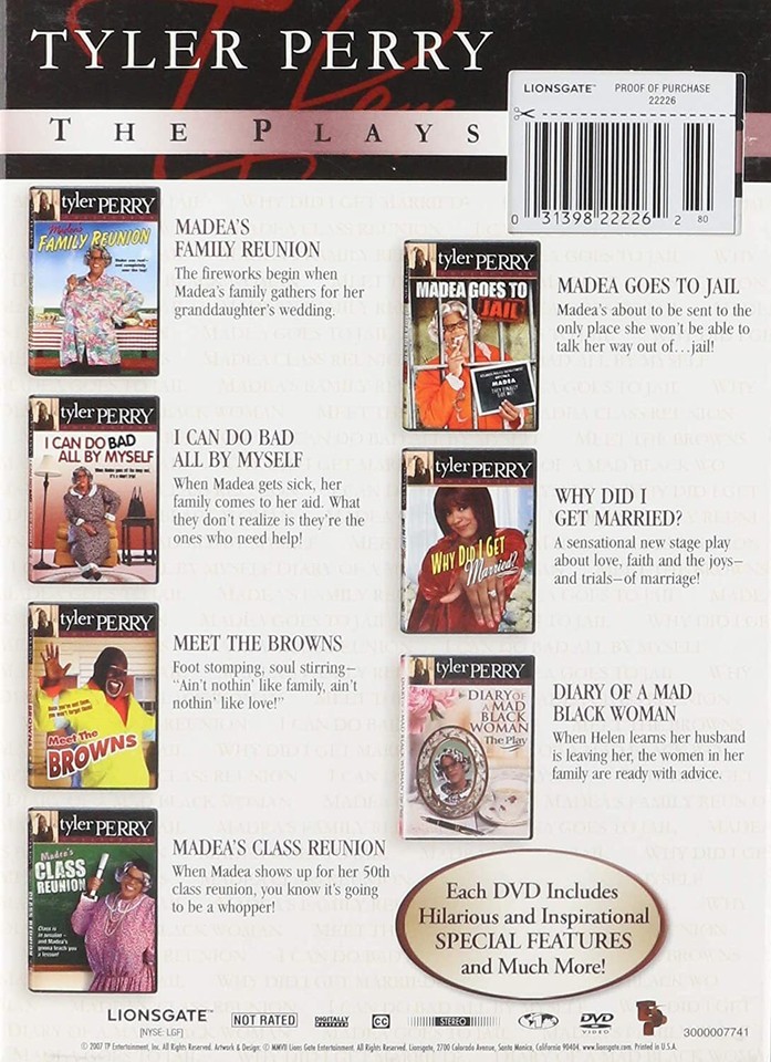 Tyler Perry - The Plays (DVD) Tyler Perry | eBay