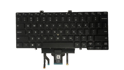 Genuine Dell Latitude 5400 5401 Laptop US Backlit Dual Point Keyboard D ...