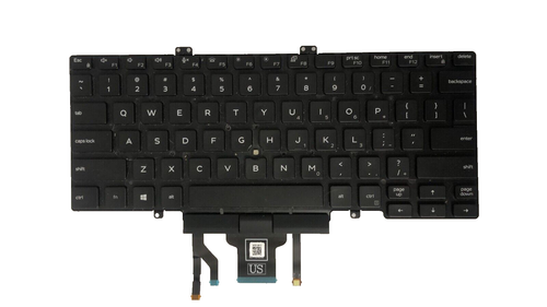 Genuine Dell Latitude 5400 5401 Laptop US Backlit Dual Point Keyboard D ...