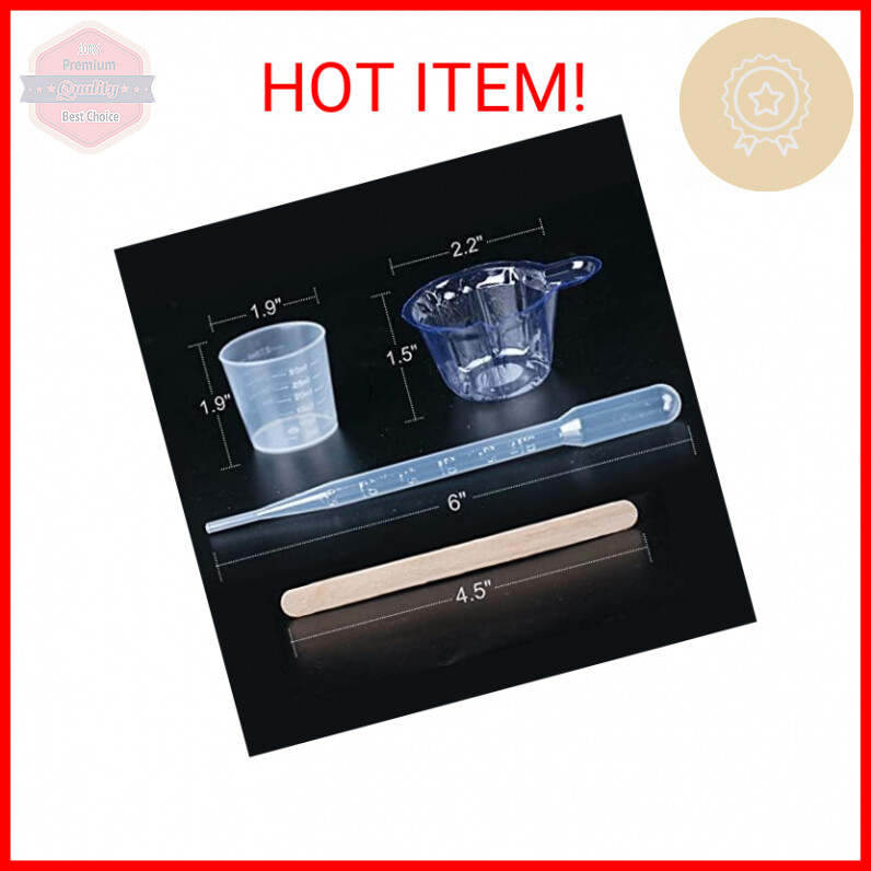 LET'S RESIN Epoxy Mixing Cups Kit,200Pcs, Plastic, 30ml Disposable ...