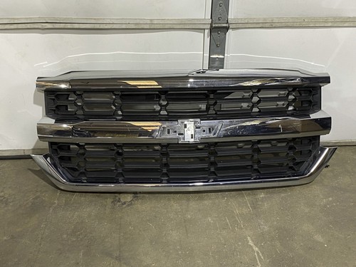 2016-2019 CHEVROLET CHEVY SILVERADO 1500 FRONT CHROME BUMPER RADIATOR ...