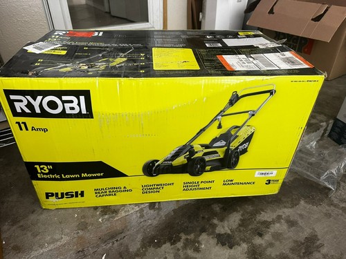 Ryobi RYAC130 13 inch Electric Walk Behind Push Mower 46396022998| eBay