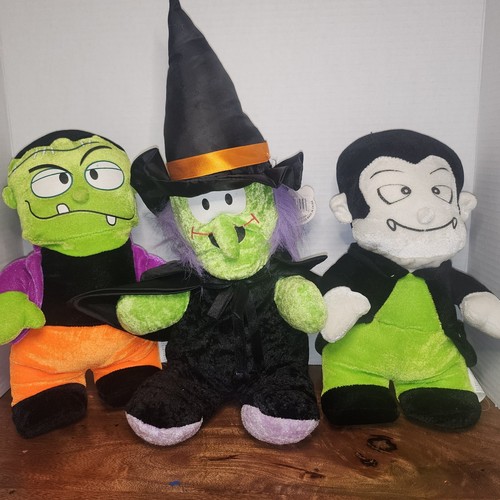 Halloween Plush Lot: Witch, and Vampire, Frankenstein | eBay