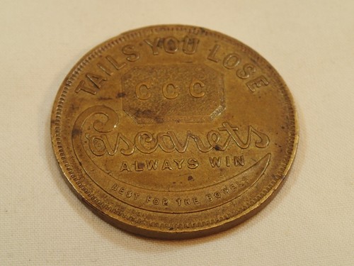 1930'S CASCARETS Toss Coin Heads I Win Tails You Lose | eBay