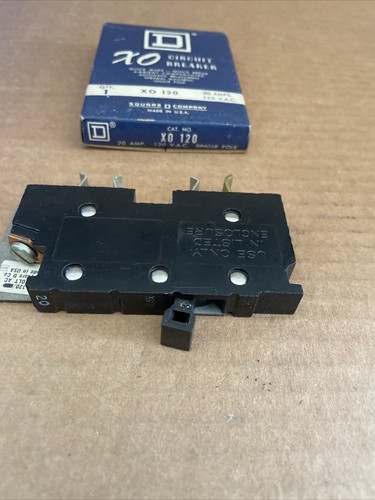 Square D 20 Amp 1 Pole Type XO Breaker 120 Volt Cutler Hammer Thin ...