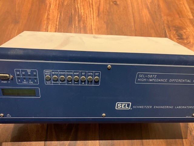 Schweitzer Engineering Laboratories SEL-587Z Differential Relay Unit ...