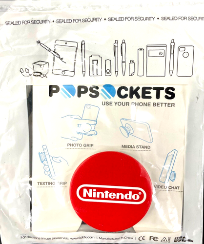 NINTENDO POPSOCKET ~ RARE VIDEO GAME PROMO ~ BRAND NEW SEALED GAMESTOP ...